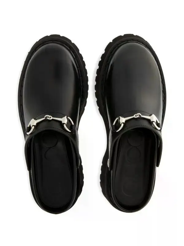 Gucci Horsebit Platform Mules - Black