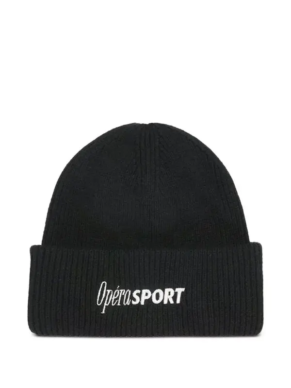 OPÉRASPORT Andrè Embroidered-logo Beanie - Black