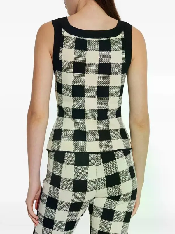 Posse Gingham Sleeveless Top