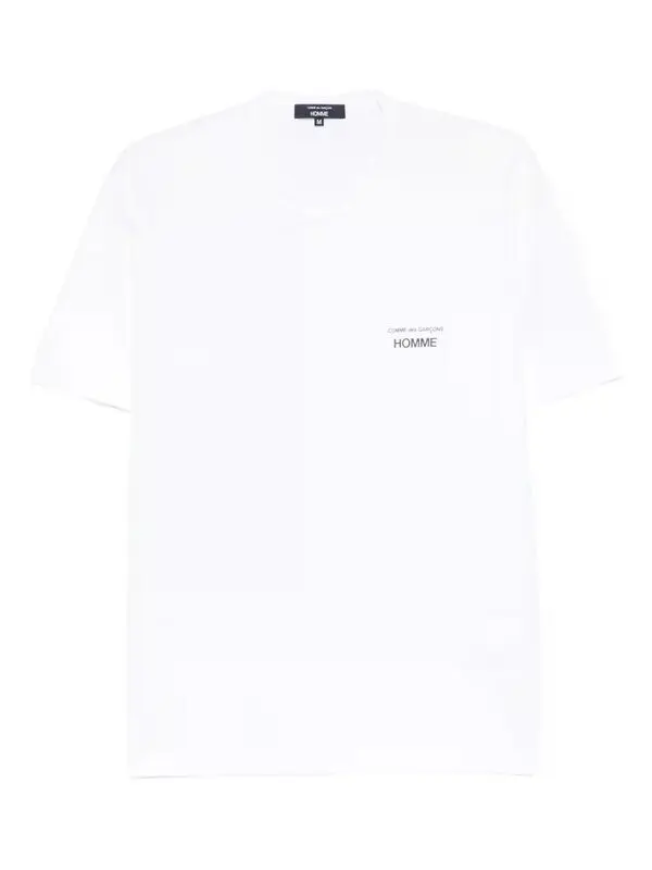 Comme Des Garçons Logo-detail T-shirt - White