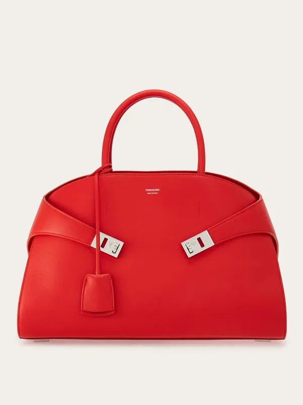 FERRAGAMO Hug Top Handle Bag - Red