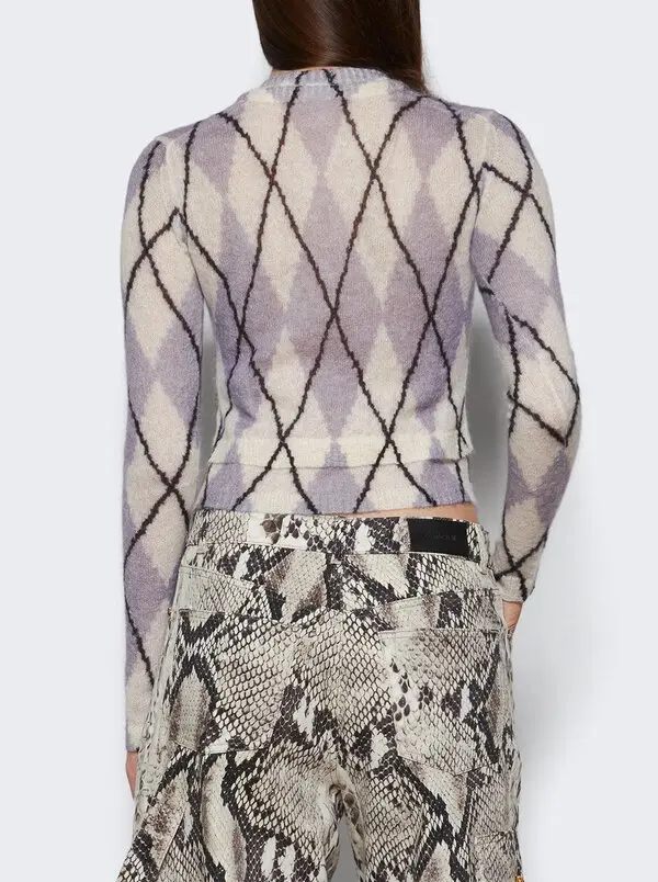 Acne Studios Layered Mohair Cardigan - Grey
