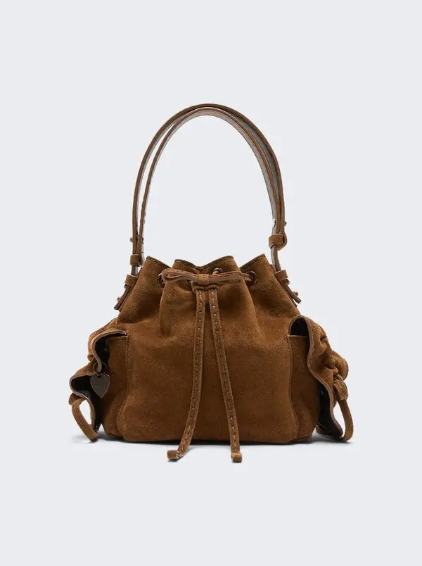 Acne Studios Multi-pocket Mini Suede Bucket Bag