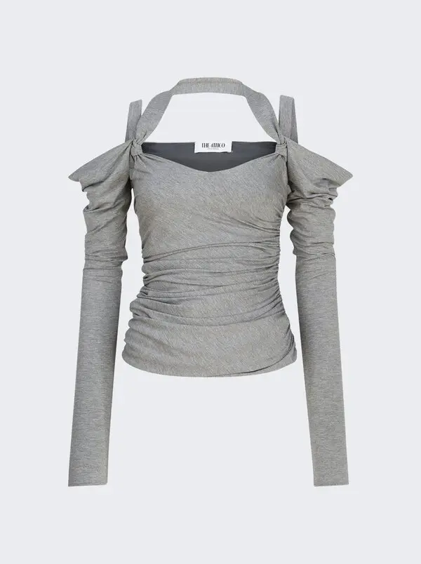 Attico Long Sleeve Top - Grey