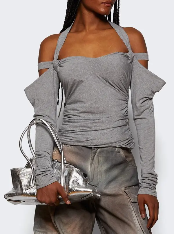 Attico Long Sleeve Top - Grey