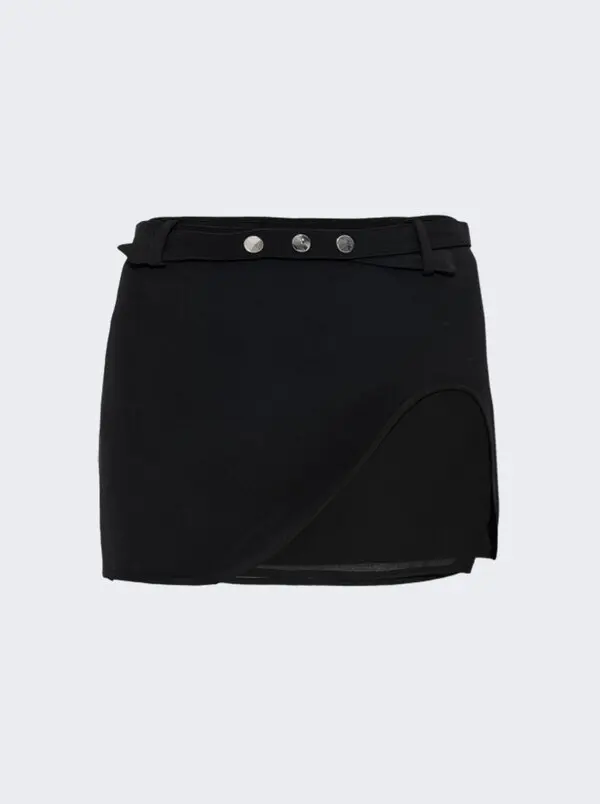 Attico Mini Cady Skirt - Black