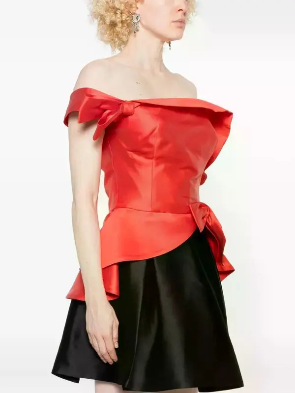 GEMY MAALOUF Ruffled One-shoulder Top