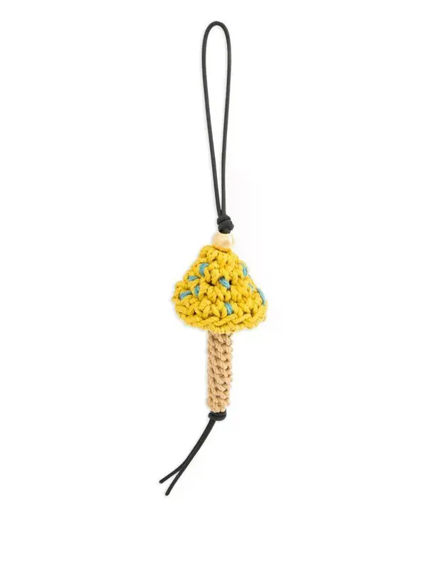 Loewe Mushroom Crochet Charm - Yellow