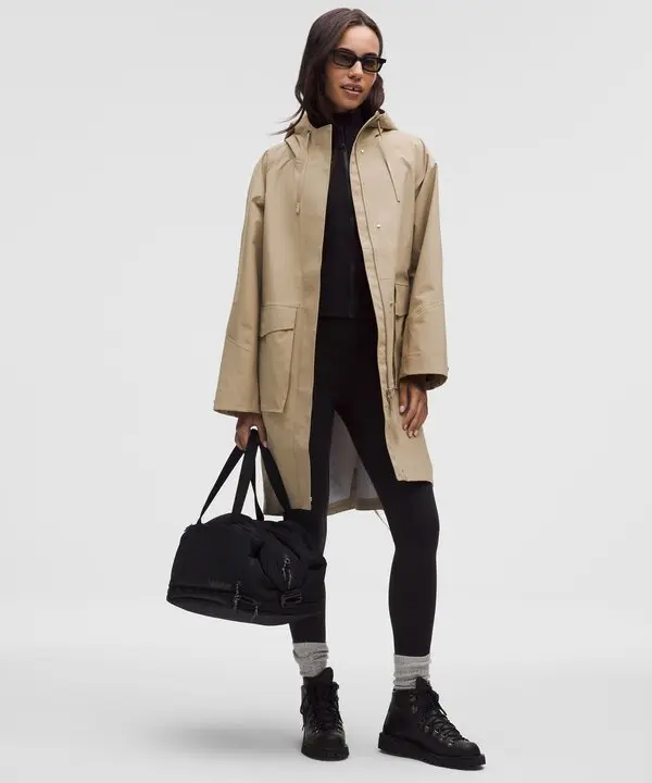 Lululemon Waterproof Fishtail Rain Coat - Sheer Oak