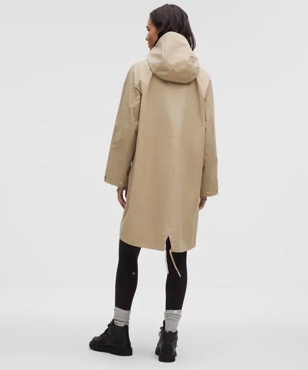 Lululemon Waterproof Fishtail Rain Coat - Sheer Oak
