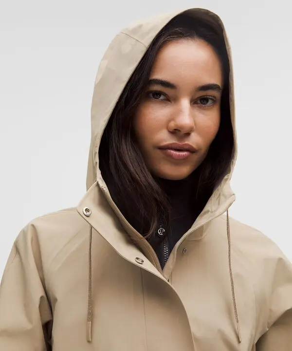 Lululemon Waterproof Fishtail Rain Coat - Sheer Oak