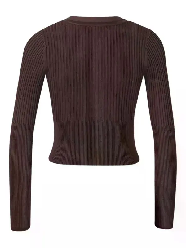 Simkhai Ribbed-knit Cardigan - Brown