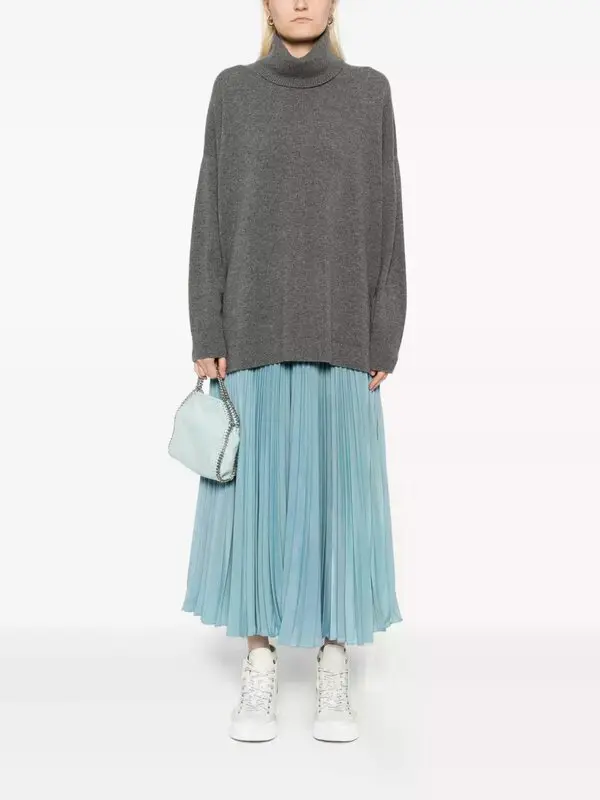 N.peal Longline Roll-neck Pullover