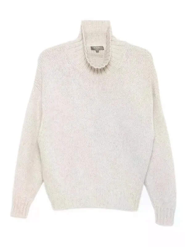 N.peal Chunky Funnel Neck Sweater
