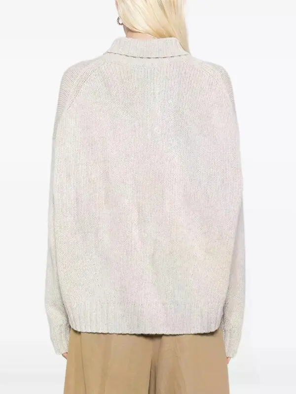 N.peal Chunky Funnel Neck Sweater