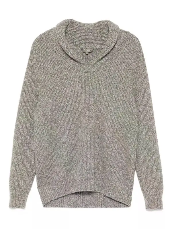N.peal Shawl Collar Long Sleeve Sweater