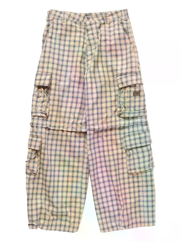 ERL Plaid Cargo Track Pants