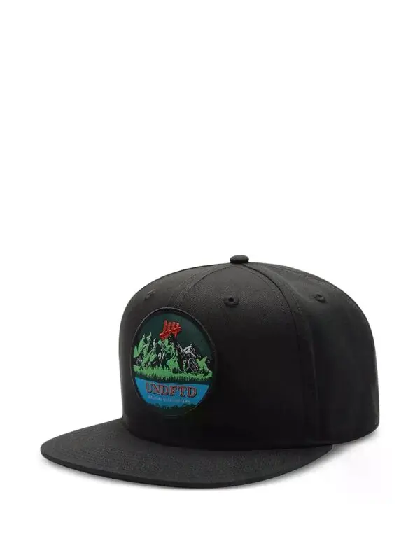 UNDEFEATED Mountain Scene Patch Snapback Cap - Black