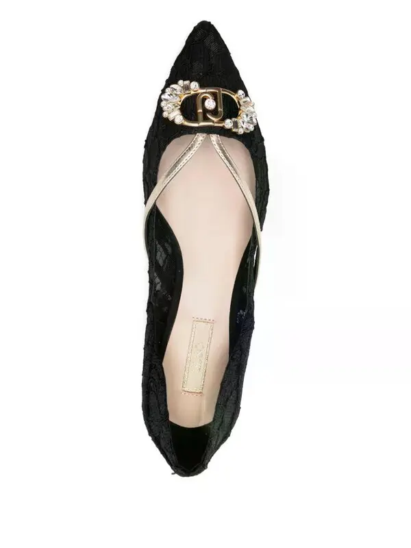 Liu Jo Lace Embellished Flats