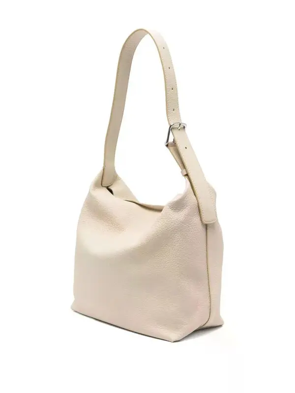 THE ROW Isa Buckle-fastening Leather Shoulder Bag - Neutrals