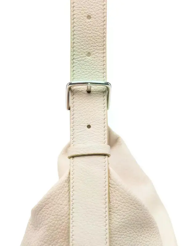 THE ROW Isa Buckle-fastening Leather Shoulder Bag - Neutrals