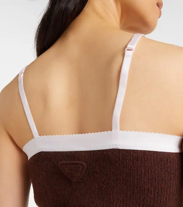 Prada Wool And Cashmere Top - Brown