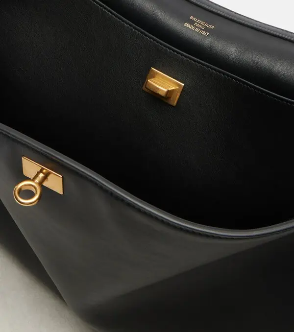 Balenciaga Rodeo Large Leather Tote Bag - Black
