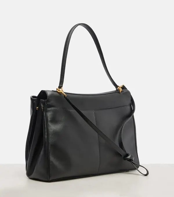 Balenciaga Rodeo Large Leather Tote Bag - Black