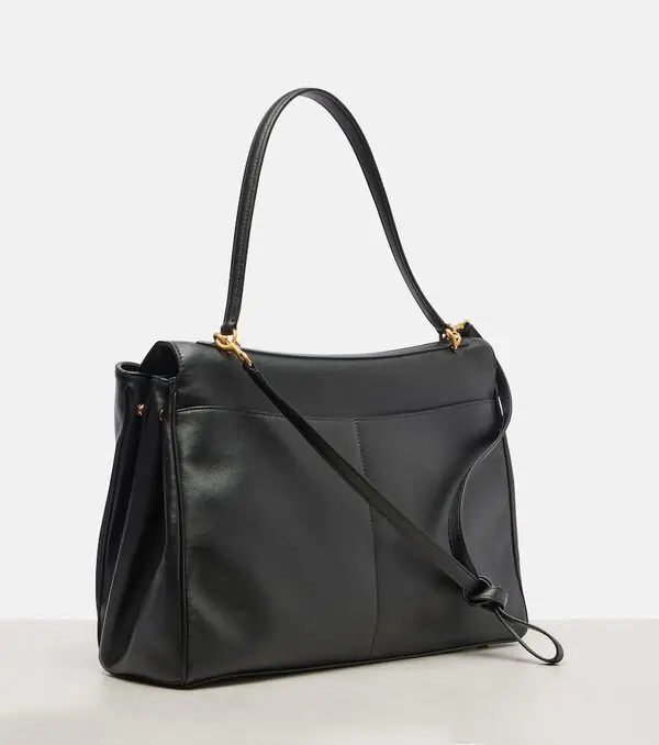 Balenciaga Rodeo Large Leather Shoulder Bag - Black