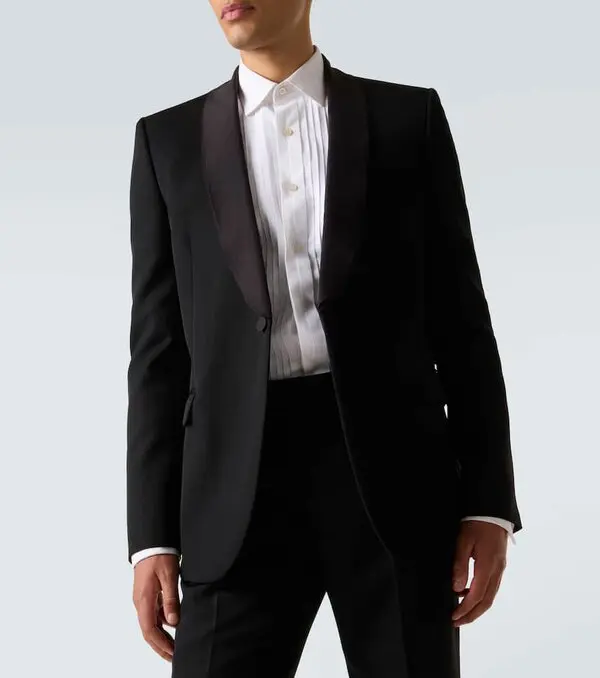 Alexander McQueen Virgin Wool Tuxedo Jacket