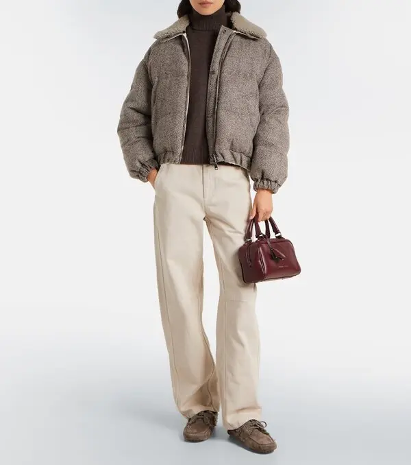Brunello Cucinelli Wool-blend Down Jacket