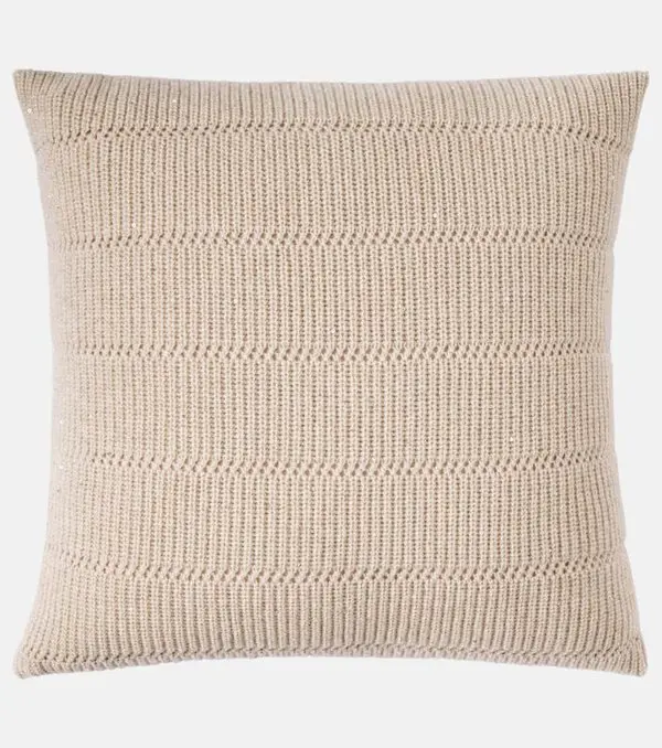 Brunello Cucinelli Cashmere And Wool Cushion