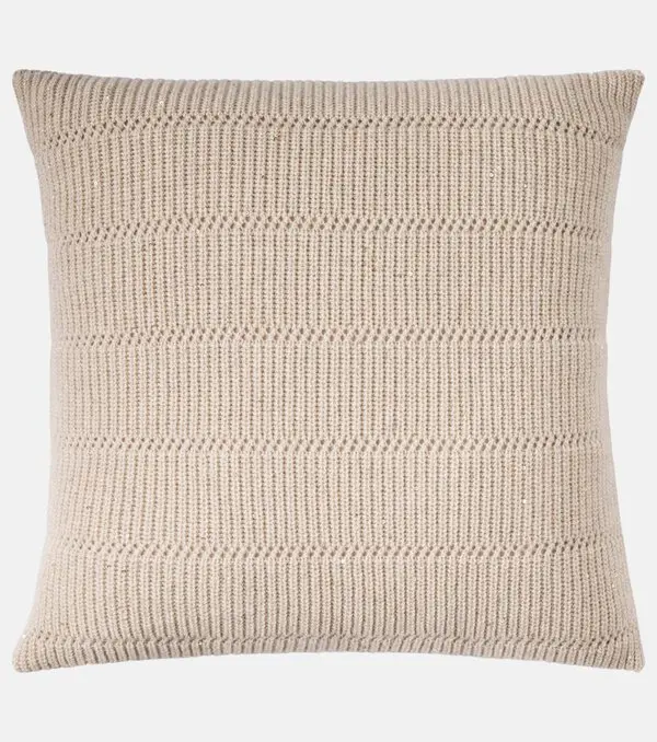 Brunello Cucinelli Cashmere And Wool Cushion