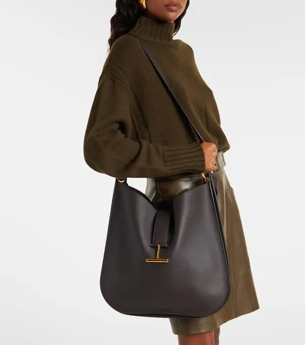 TOM FORD Tara Leather Shoulder Bag