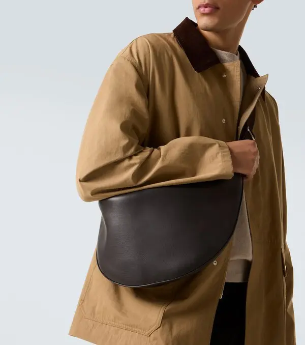 THE ROW Leather Crossbody Bag - Brown