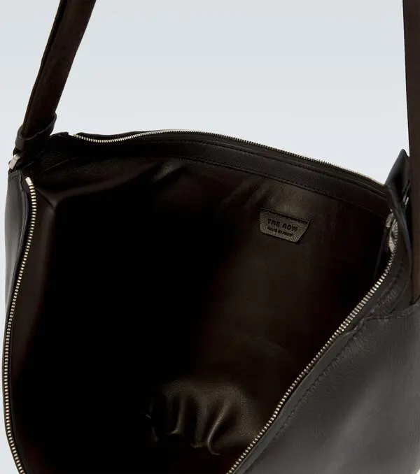 THE ROW Leather Crossbody Bag - Brown