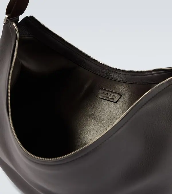 THE ROW Leather Crossbody Bag - Brown