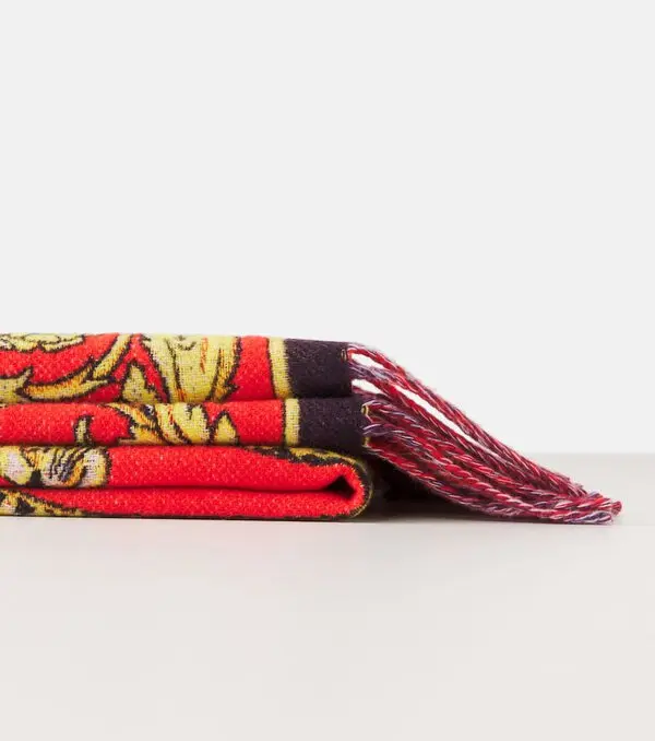Versace Barocco Printed Wool Blanket