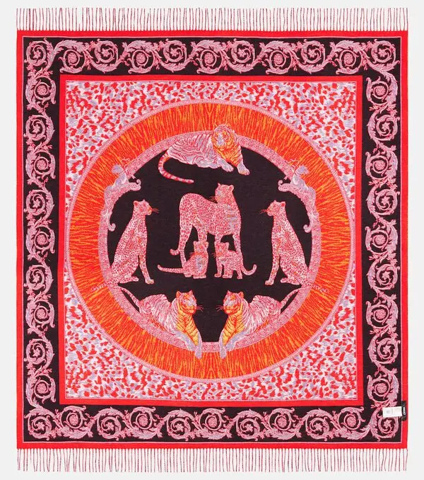 Versace Barocco Printed Wool Blanket