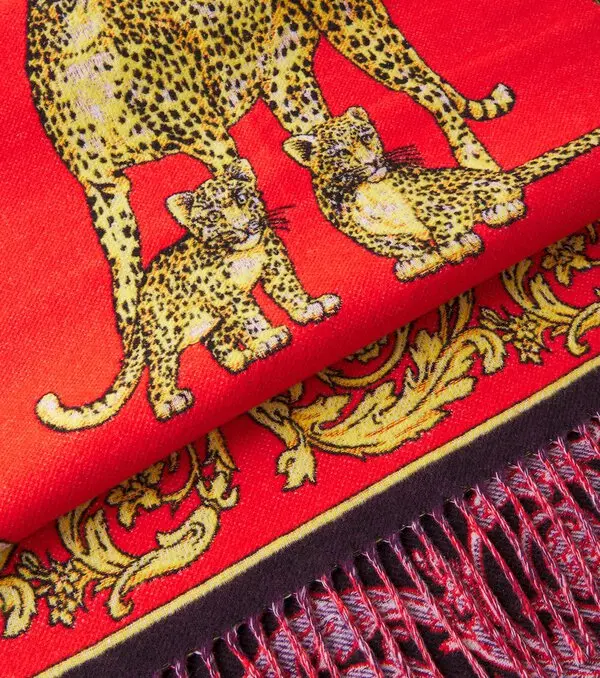 Versace Barocco Printed Wool Blanket