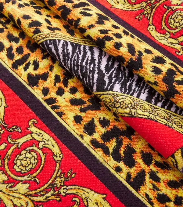 Versace Barocco Printed Wool Blanket