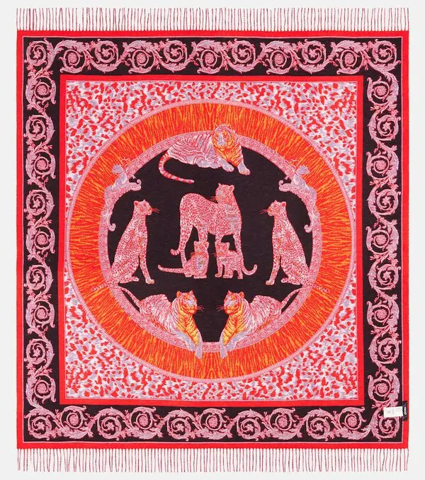Versace Barocco Printed Wool Blanket