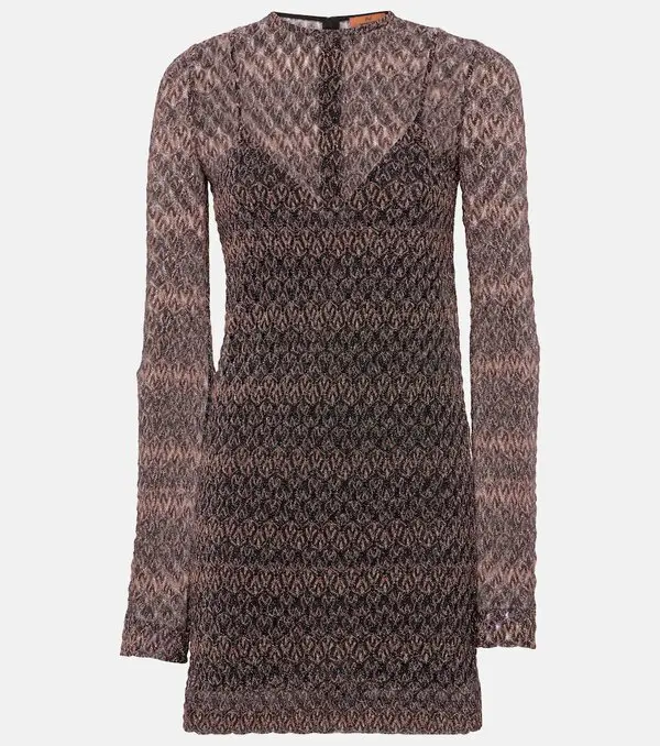 Missoni Metallic Lamé Mini Dress - Multicoloured