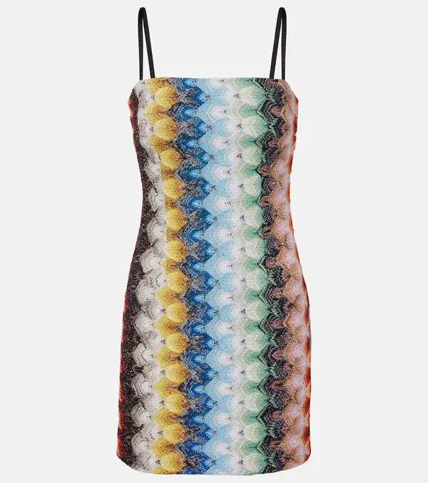 Missoni Metallic Lamé Mini Dress - Multicoloured
