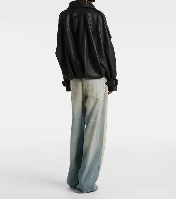 Acne Studios Double-breasted Leather Jacket