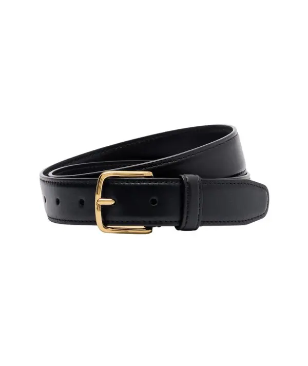 THE ROW Classic Leather Belt - Black