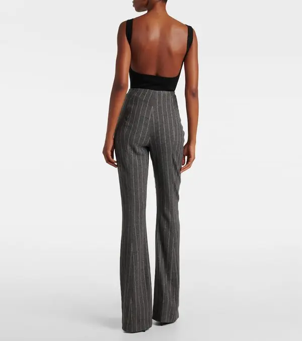 Carolina Herrera Striped Wool-blend Trousers
