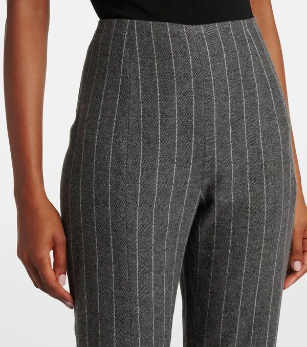 Carolina Herrera Striped Wool-blend Trousers