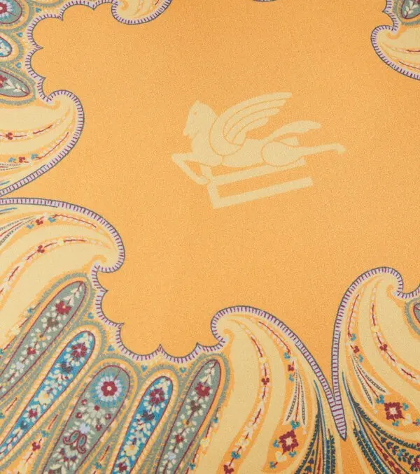Etro Kiri Paisley Printed Cotton Cushion