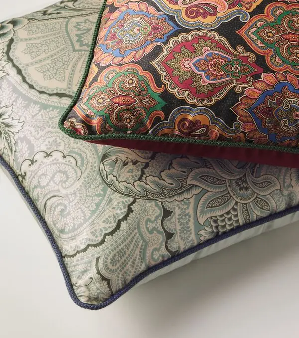 Etro Pegaso Paisley Cotton Cushion